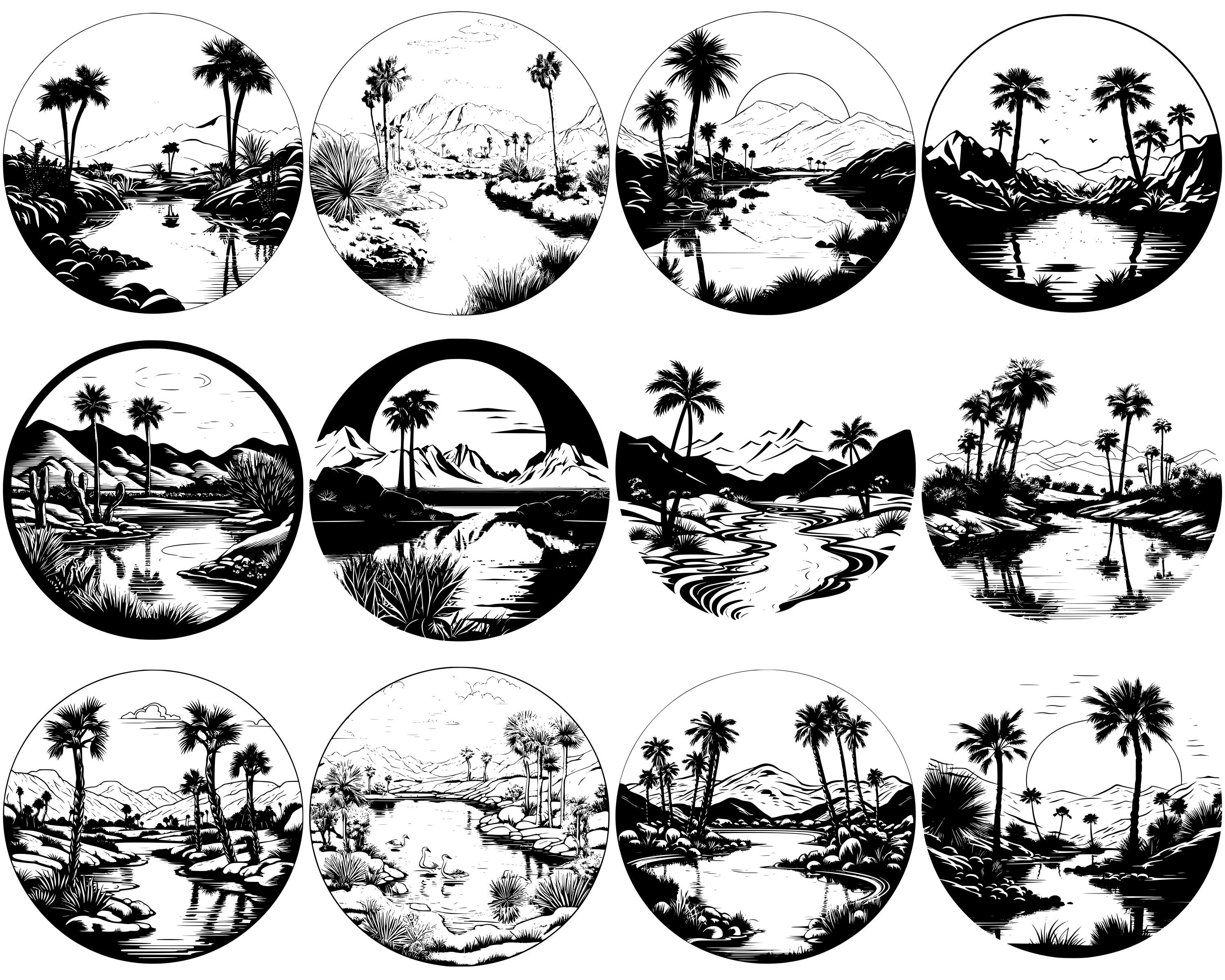 Desert Oasis SVG Bundle, Set of 100, Instant Digital Download, Png, Svg ...