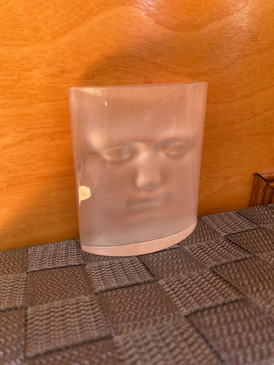 Daum Face Glass Sculpture - Etsy