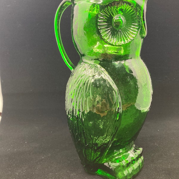 Vintage Glass Pitcher - Etsy