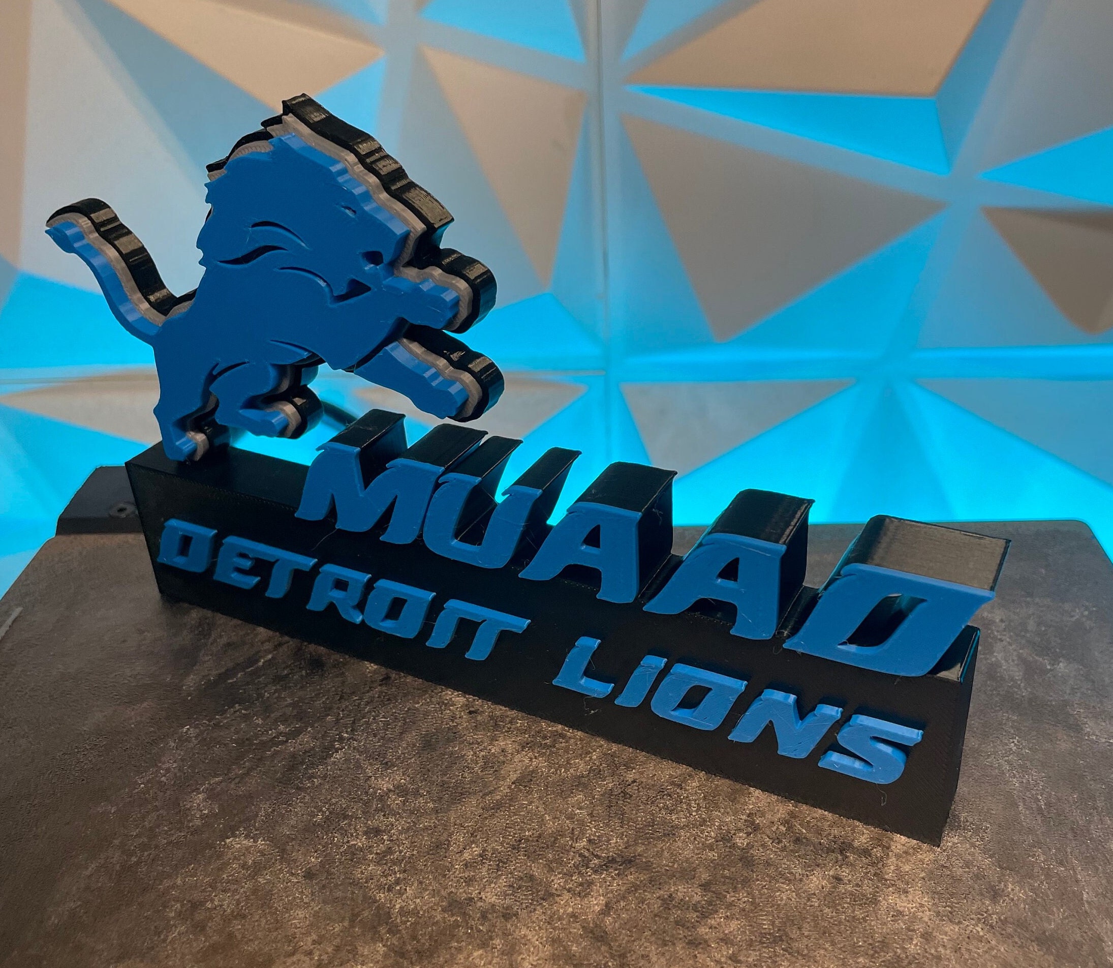 Custom 3D Printed ANY NFL Team Name Plate - Etsy