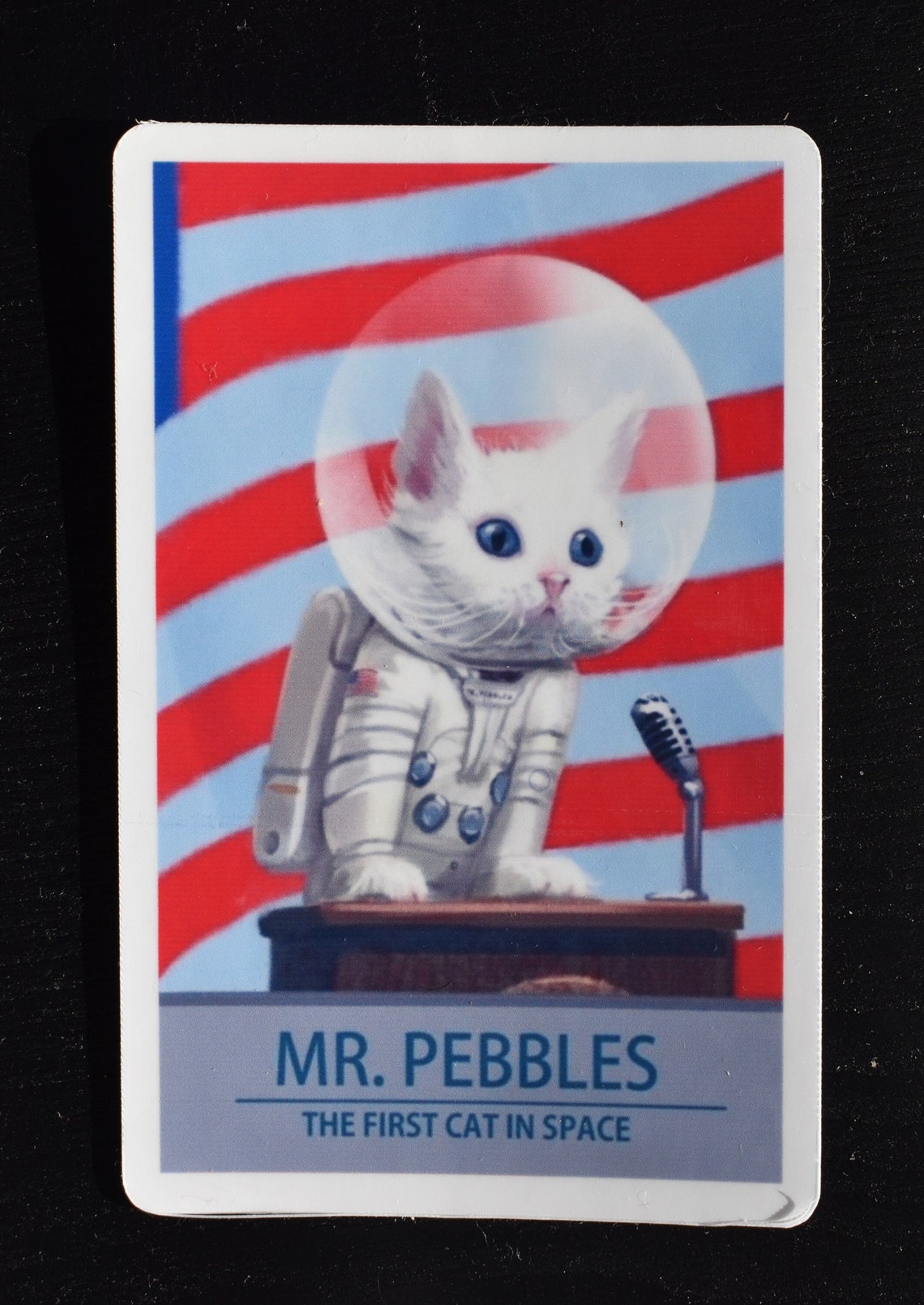 Mr Pebbles the First Cat in Space Vinyl Sticker / Fallout Vinyl Sticker ...