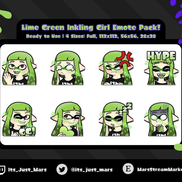 Splatoon emotes - Etsy México