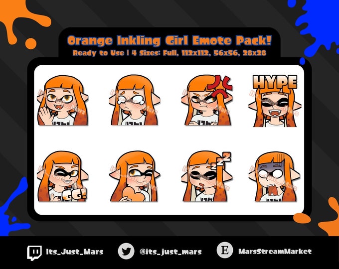 Splatoon Stream Overlay Package Animated Screens Overlays Panels Alerts ...