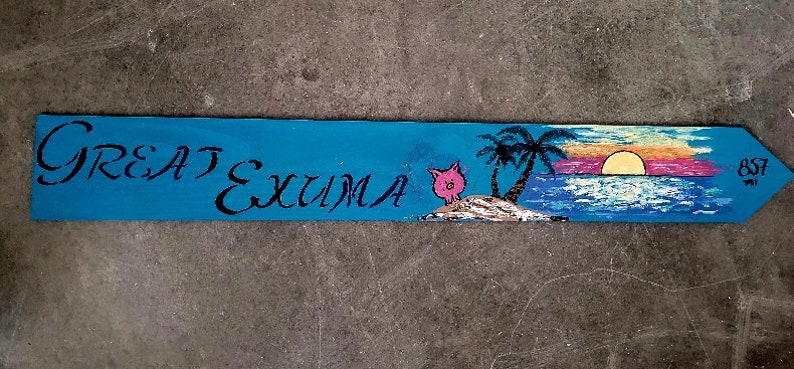 Fun Colorful Directional Sign - Post Not Included. - Etsy