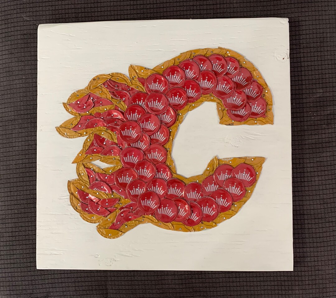Calgary Flames Logo Wall Decor Calgary Flames Gift Unique - Etsy