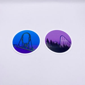 Cedar Point Roller Coaster Stickers for Laptop, Bottle, Hydroflask ...