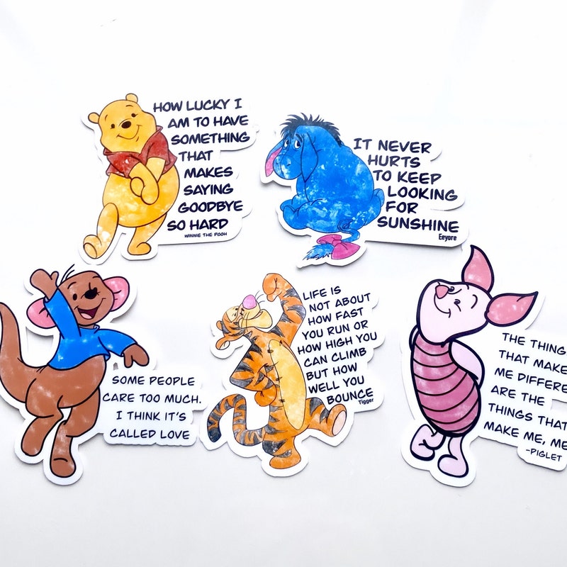 Winnie Pooh Stickers - Etsy