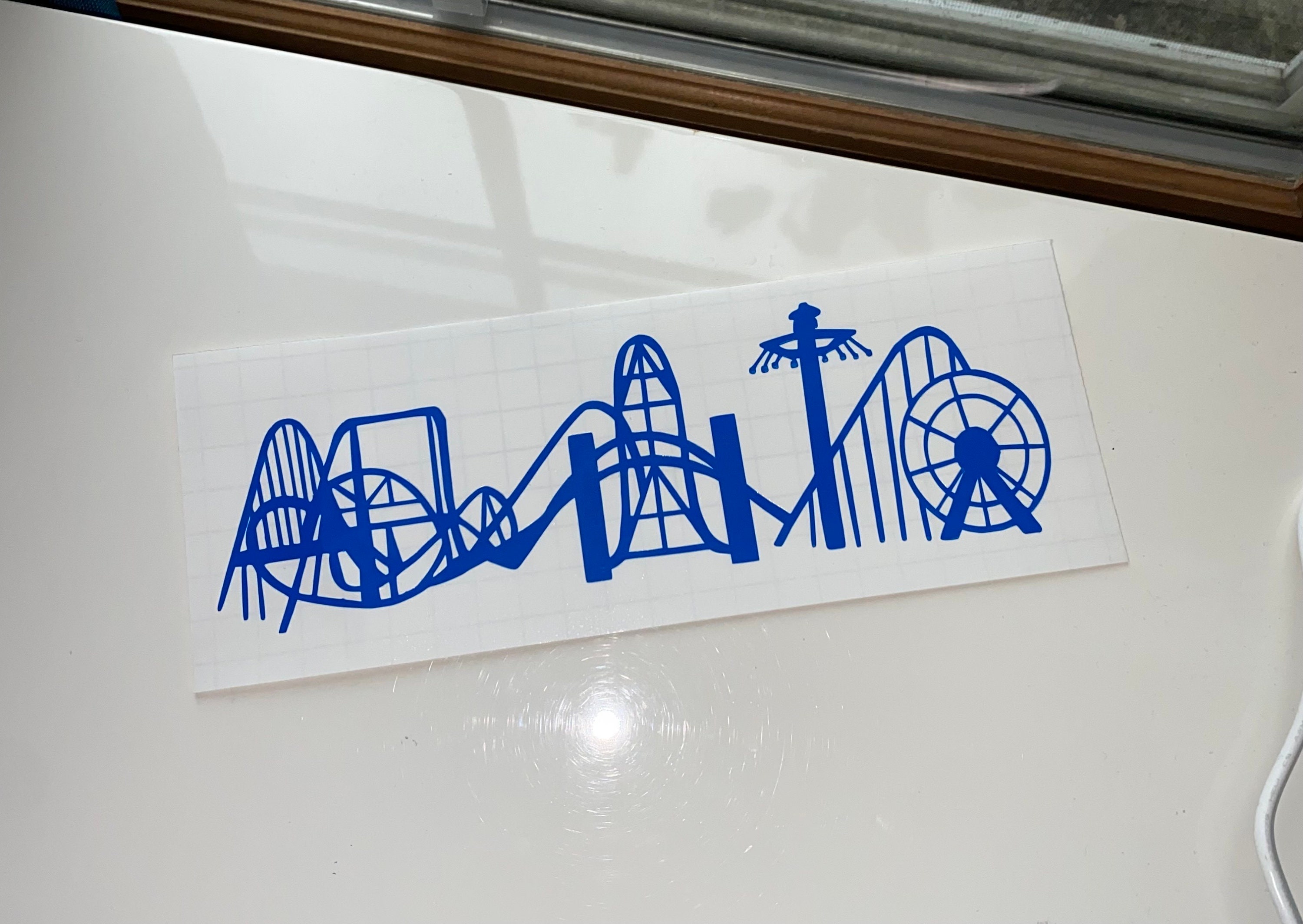 Cedar Point Skyline Roller Coasters Decal, Vinyl Logo, Stickers ...