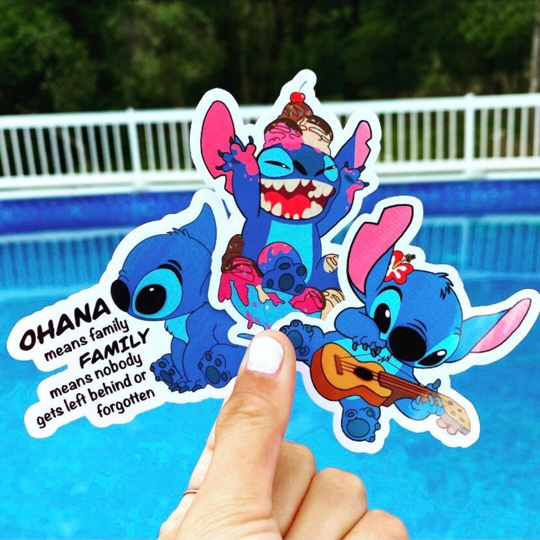 Stitch Quote Stickers for Laptop, Bottle, Hydroflask, Phone, Hard Hat ...