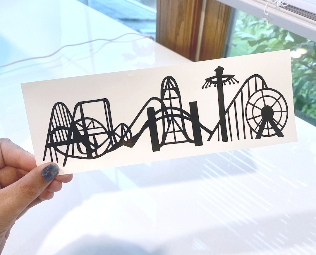 Cedar Point Skyline Roller Coasters Decal - Etsy