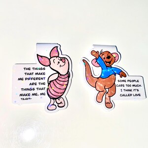 Winnie the Pooh, Tigger, Eeyore, Roo, and Piglet Quote Bookmarks ...