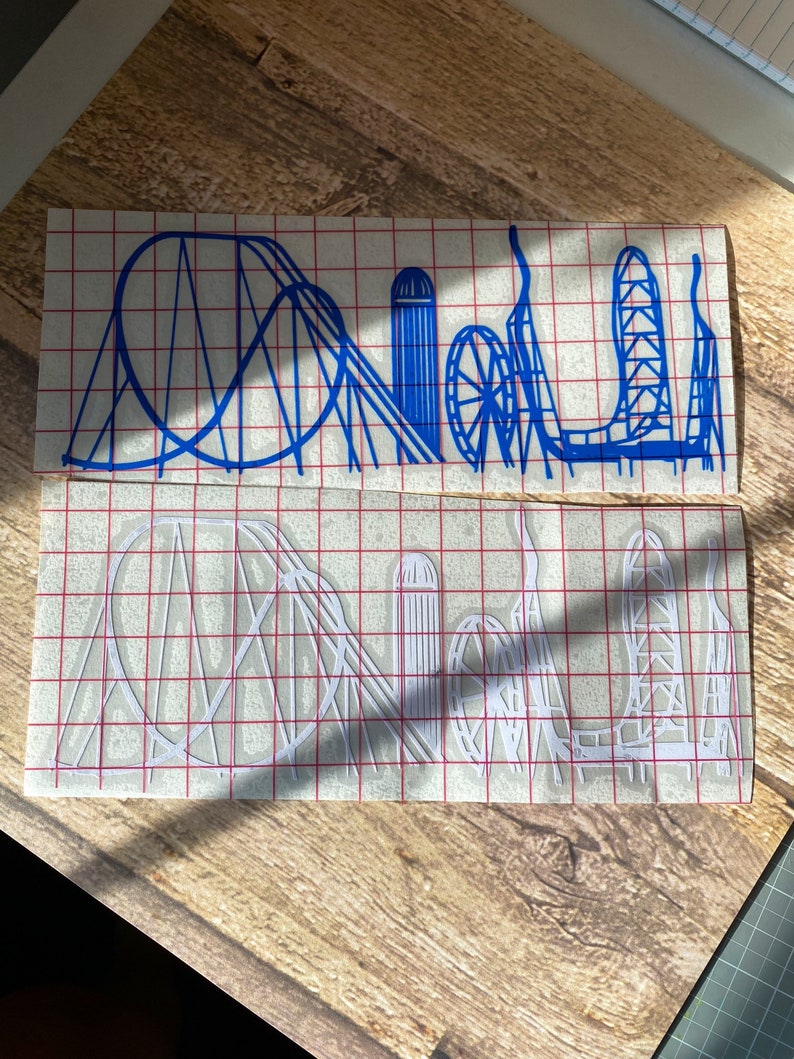 Cedar Point Skyline Roller Coasters Decal - Etsy