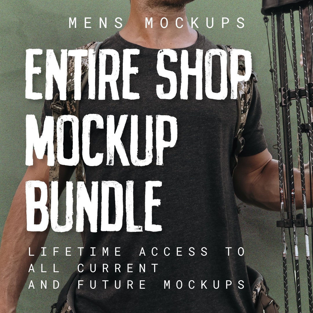 ENTIRE Shop Bundle Mockups Lifetime Access | Bella Canvas 3001 Bundle ...