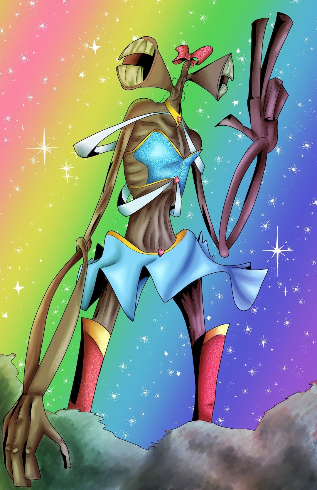 Magical Girl Siren Head - Etsy