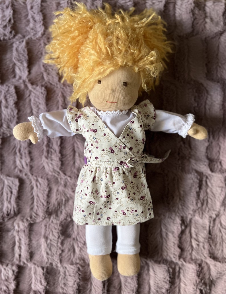 Handmade Doll Clothing Set, Waldorf Style, Fits 12-14