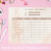 Printable School Beige Flower Timetable, Girl Planner, Back to School ...