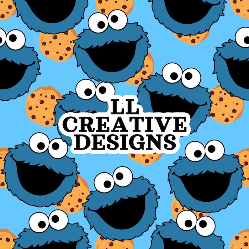 Cookie Monster Seamless - Etsy