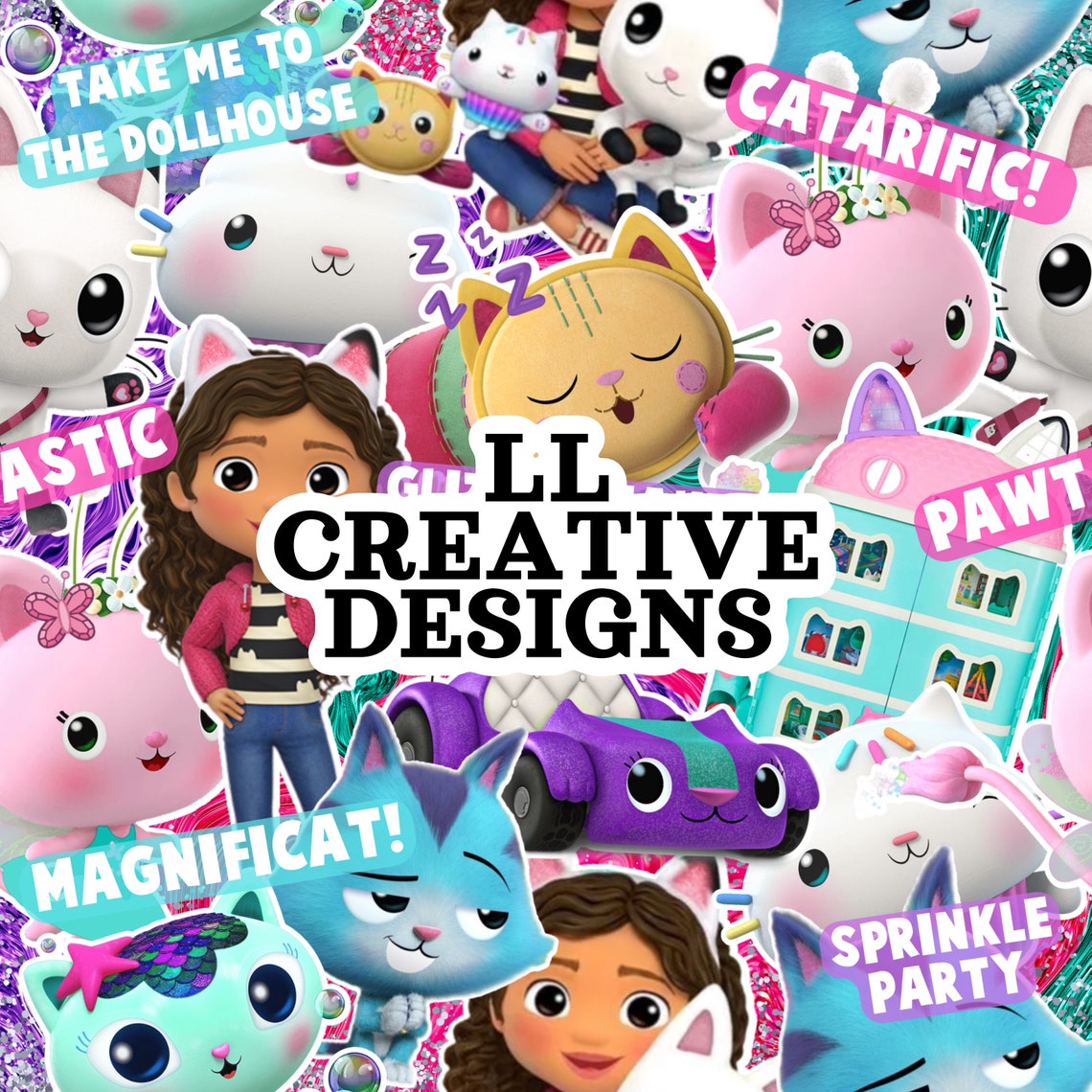 Gabby Seamless Dollhouse Seamless - Etsy