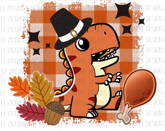 Dinosaur Thanksgiving Png - Etsy