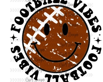 Smiley Face Football Png - Etsy
