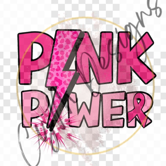 Breast Cancer Awareness School Spirit Wear PNG Digital - Etsy