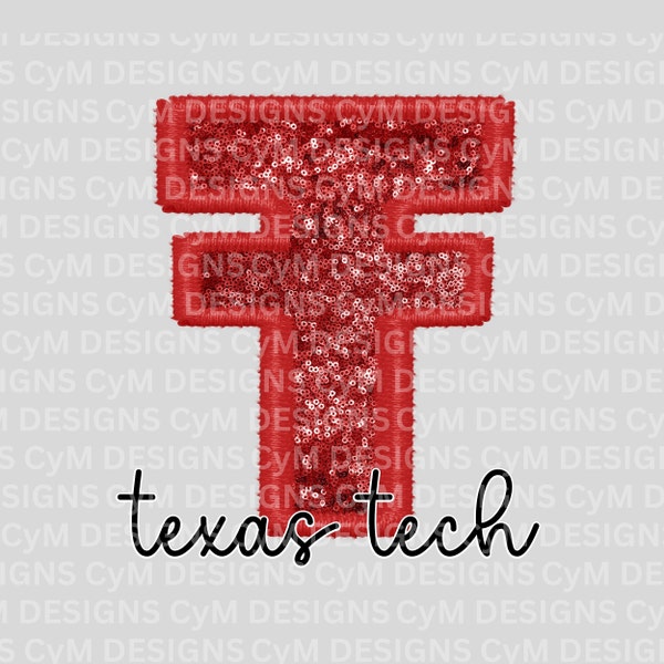 Texas Tech Embroidery - Etsy