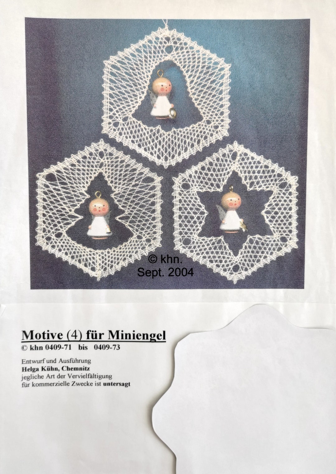 Mini Angel 04 Bobbin Lace Pattern as PDF Download - Etsy UK