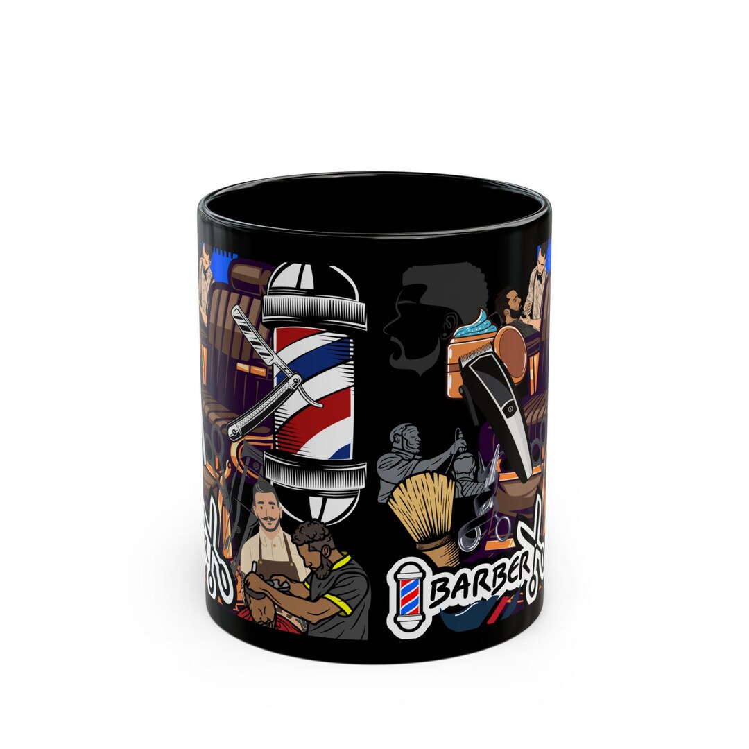 Barber Theme Coffee Mug: Unique Barbershop Decor (11oz, 15oz) - Etsy