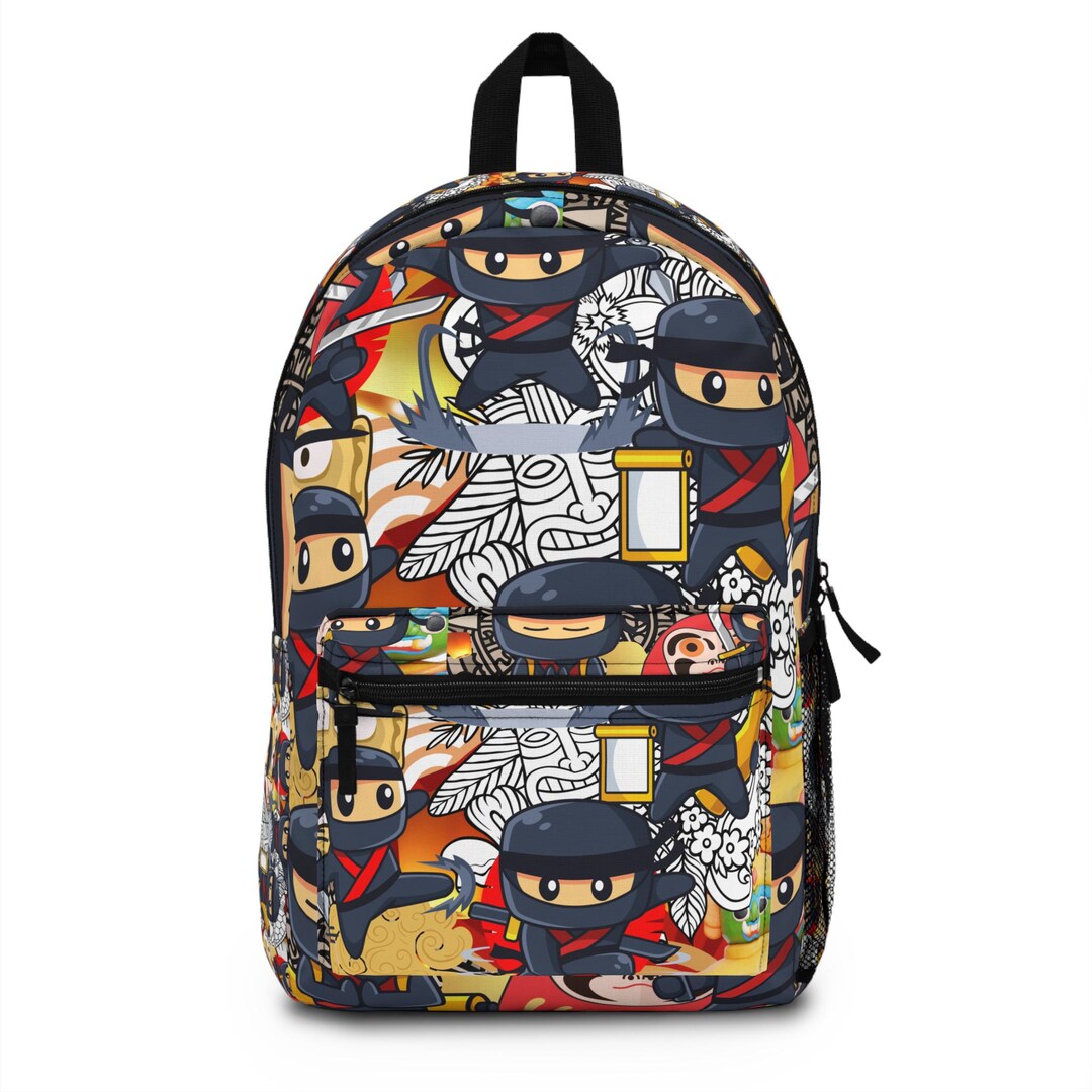 Ninja Adventure Backpack: Fun Cartoon School Bag, Travel Essential - Etsy