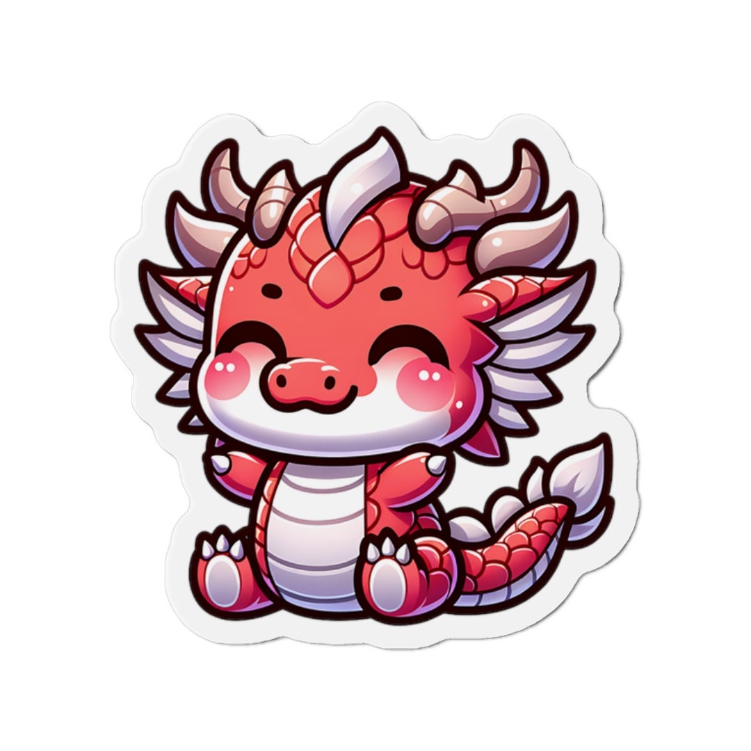 Kawaii Dragon Magnet, Dragon Lover Gifts, Dragons, Dragon Home Decor ...