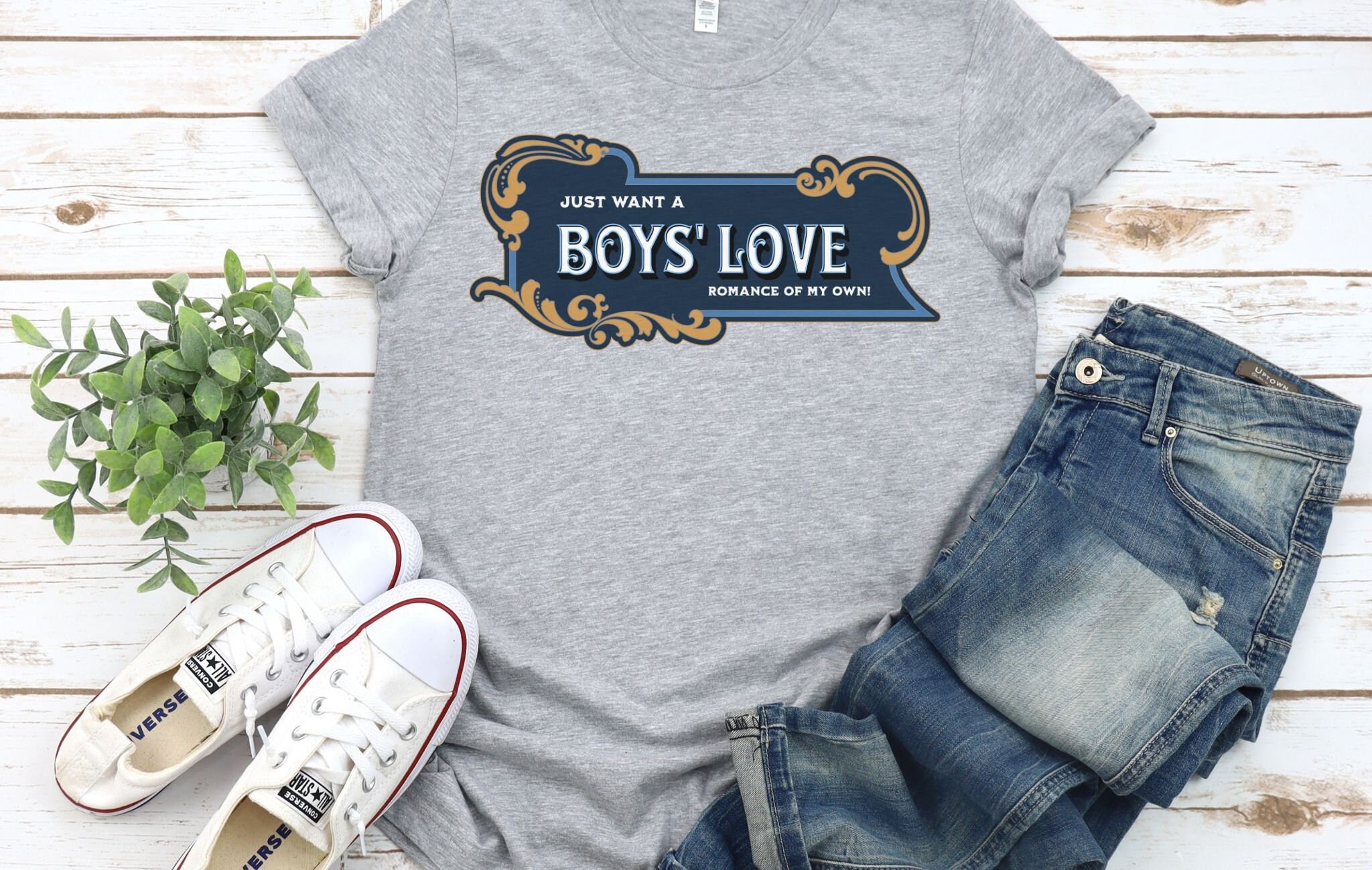 Just Want a Boys Love Romance of My Own Shirt, Boys Love Shirt, BL Shirt, Romance Shirt, Unisex ...