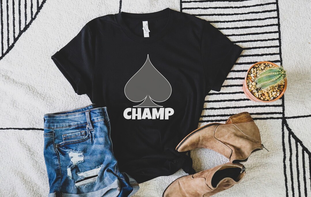 Spades Champ T-shirt: Card Player Gift - Etsy