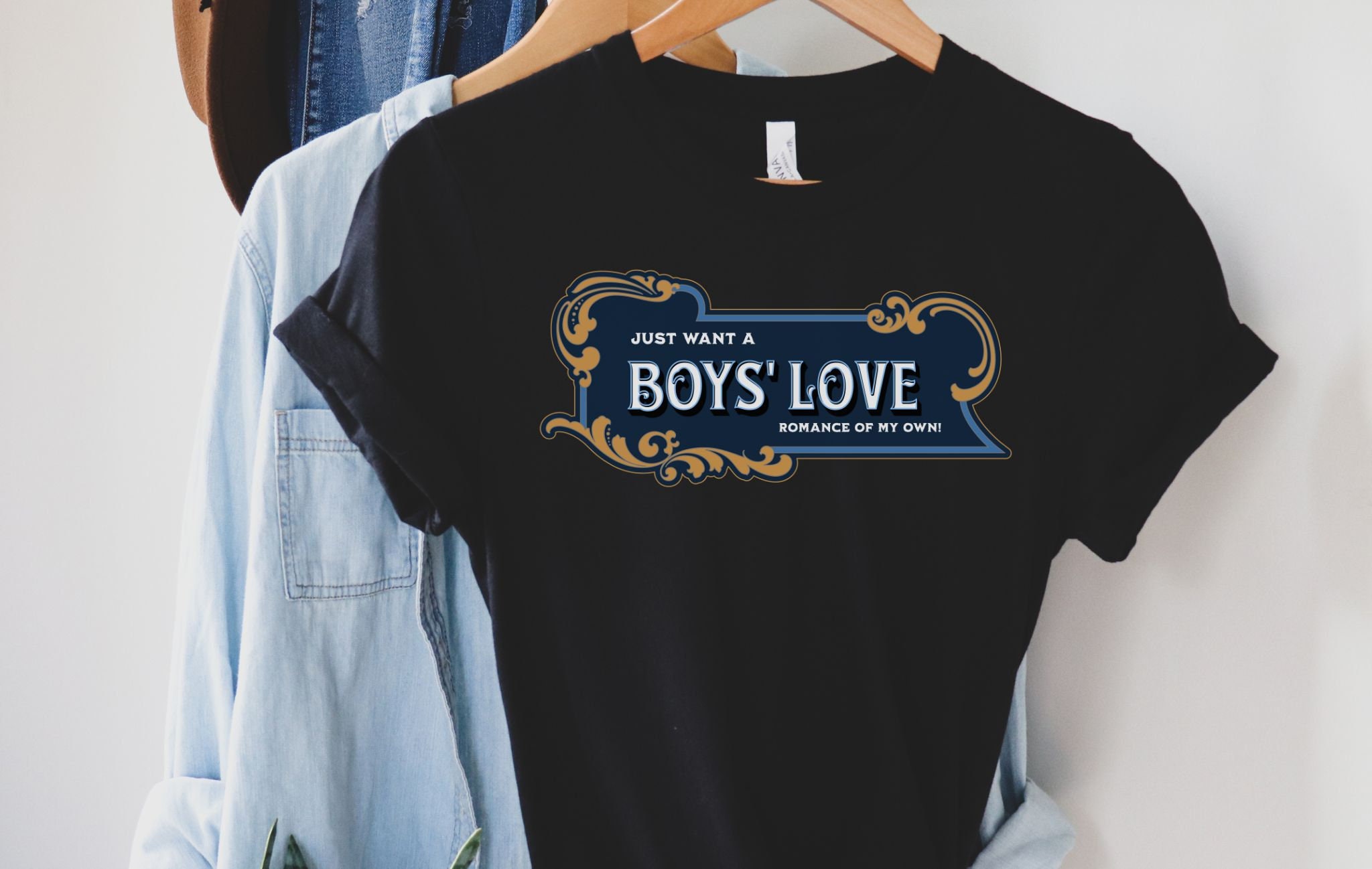 Just Want a Boys Love Romance of My Own Shirt, Boys Love Shirt, BL ...