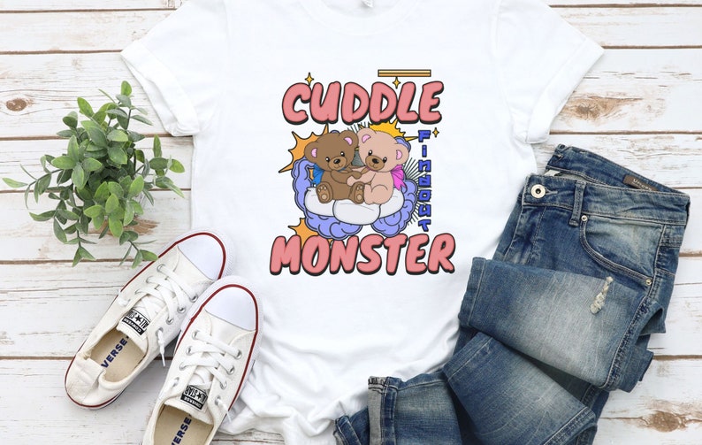 Cuddle Monster Bear Shirt: Unisex Snuggle Season Tee - Etsy