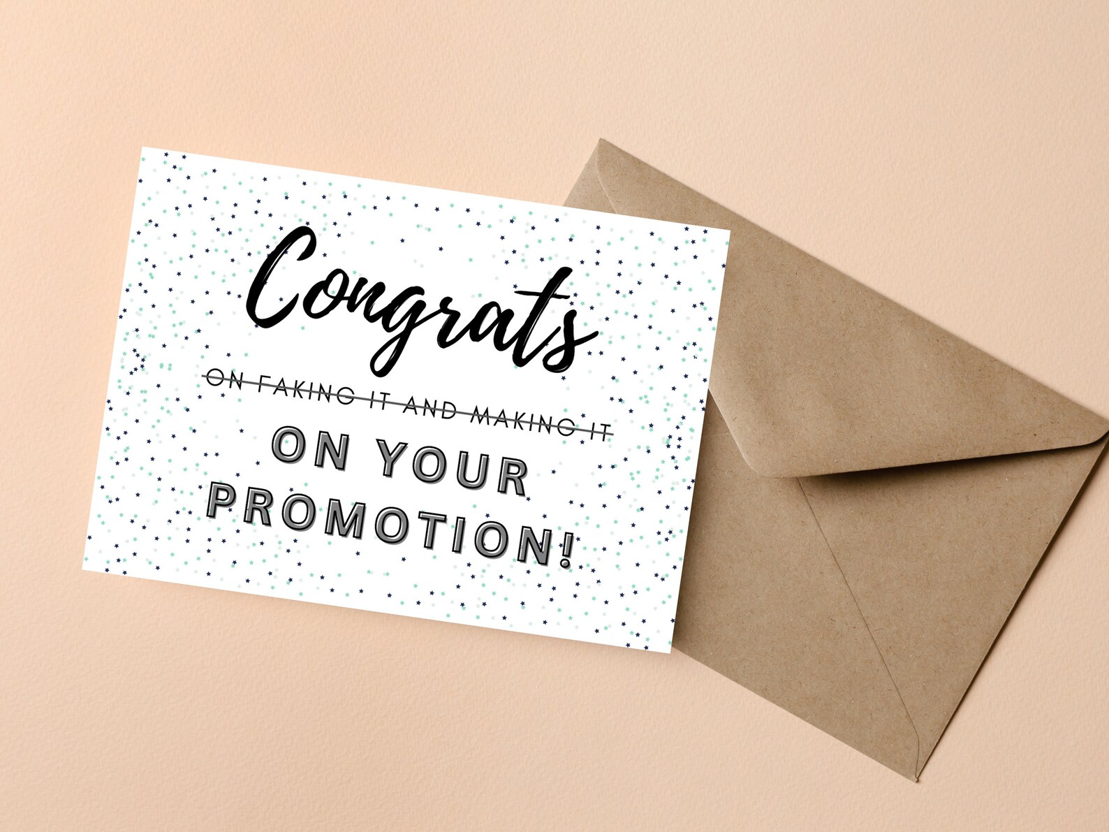 Funny Congratulations Card congrats on Your Promotion - Etsy
