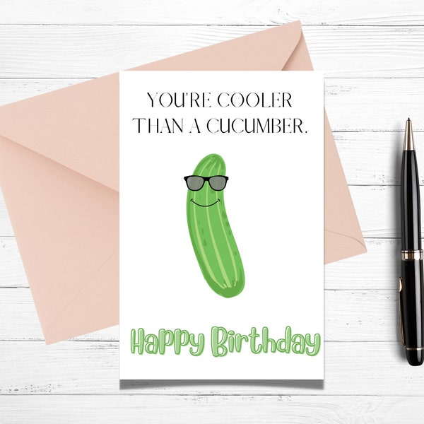 Cool as a Cucumber - Etsy