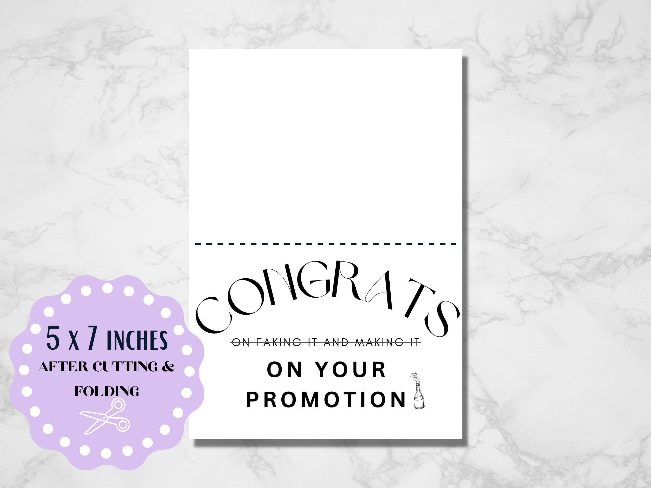 Funny Congratulations Card, Congrats on Faking It and Making It ...