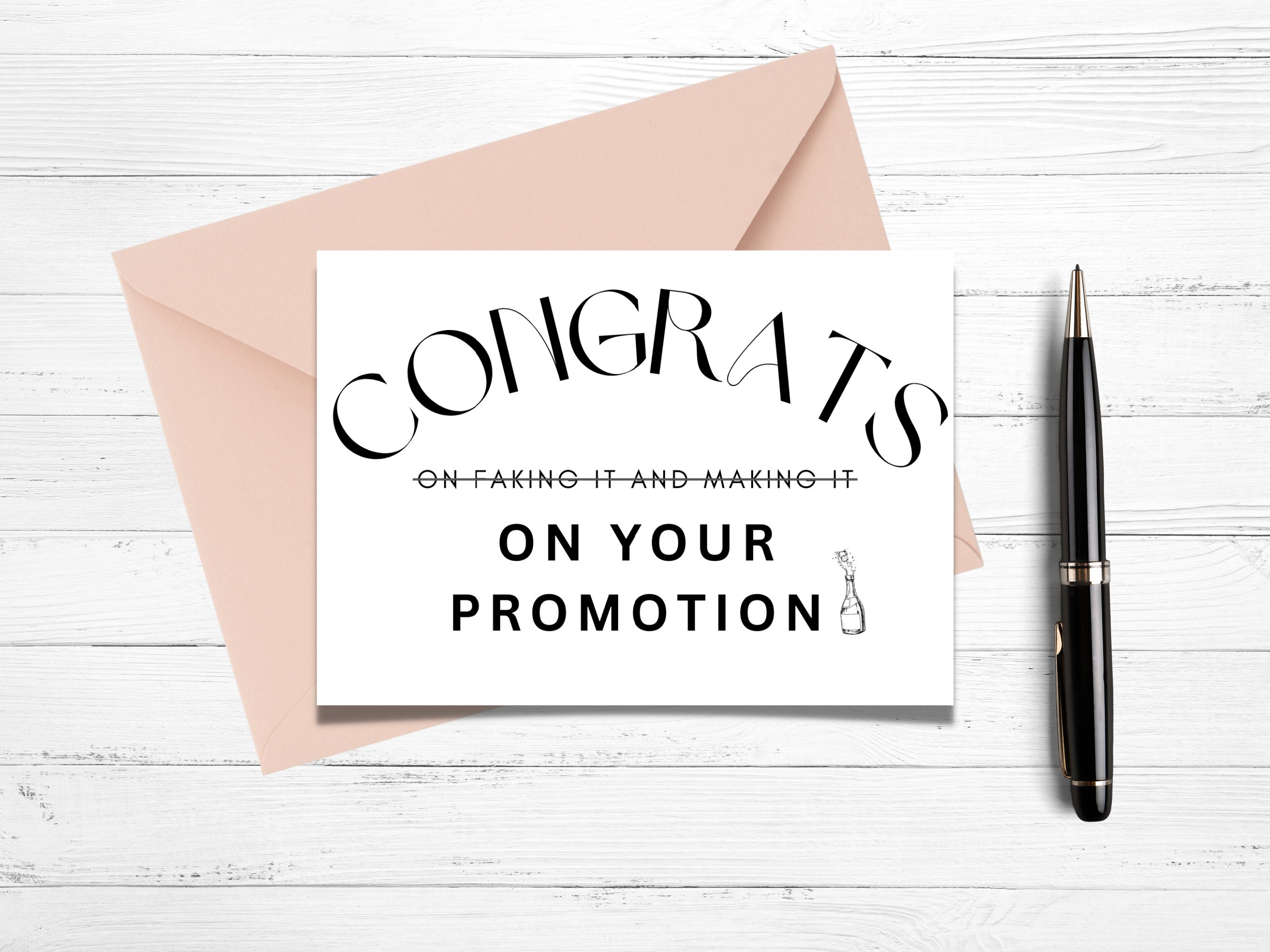 Funny Congratulations Card, Congrats on Faking It and Making It ...