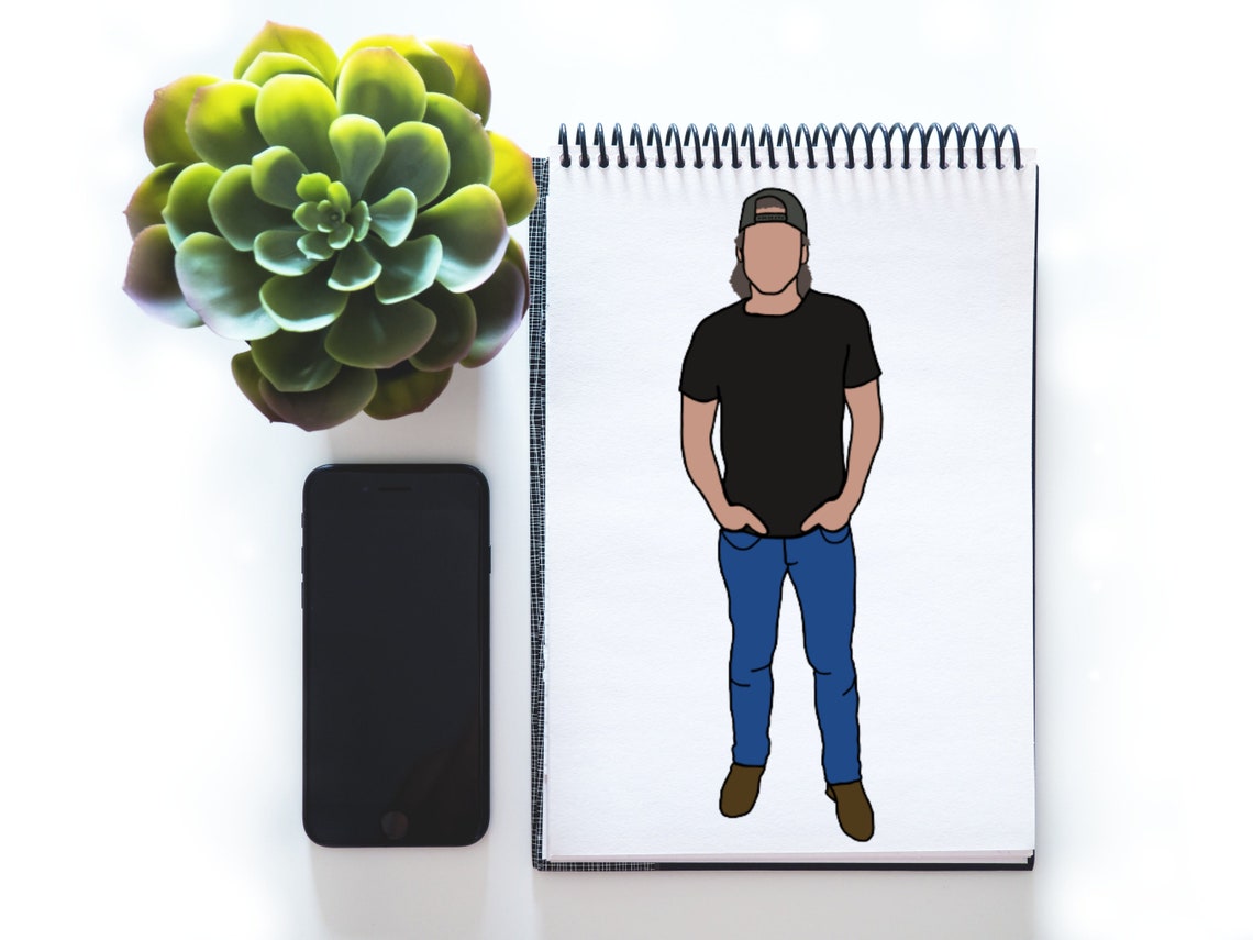 Morgan Wallen, Silhouette, Last Night, Country Music, Hand Drawn ...