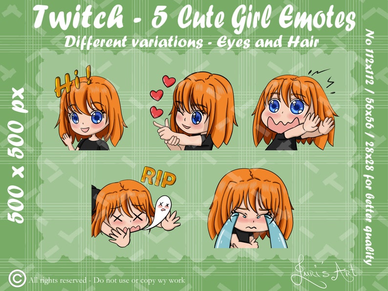 Emote Twitch Custom Custom Emotes Choose Your Colors Red - Etsy