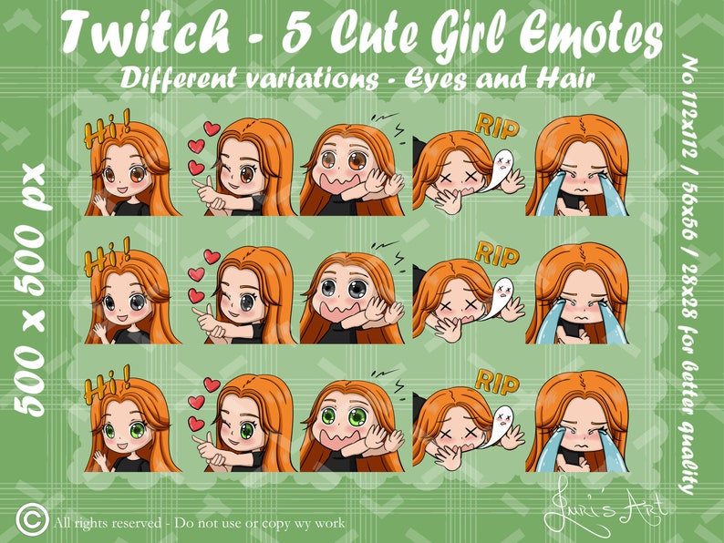 Emote Twitch Custom Custom Emotes Choose Your Colors Red - Etsy