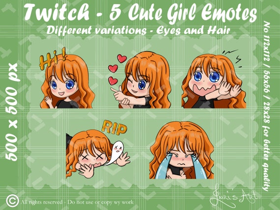 Emote Twitch Custom Custom Emotes Choose Your Colors Red - Etsy