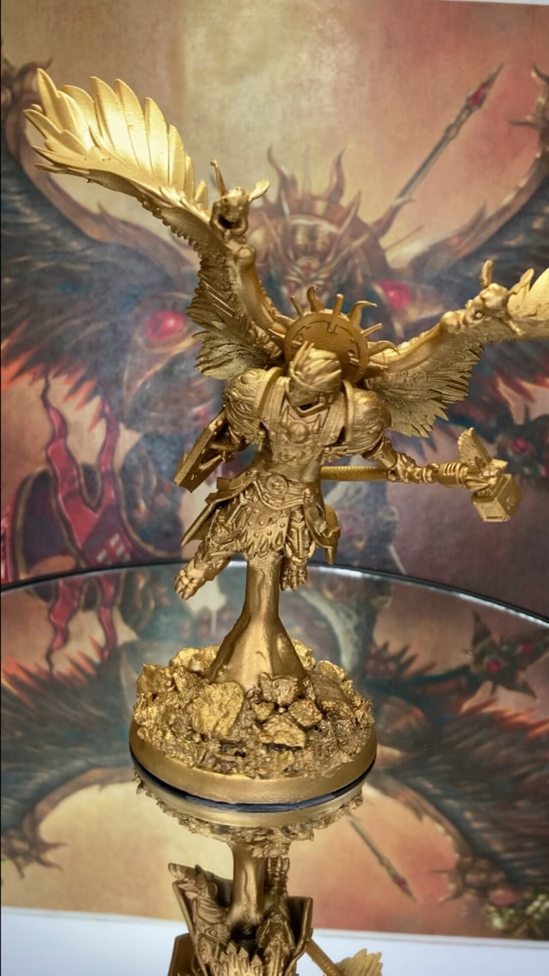 Bloody Hawk Boy Airbrushed Gold Flake, Kit Bashed Flying Through Air ...