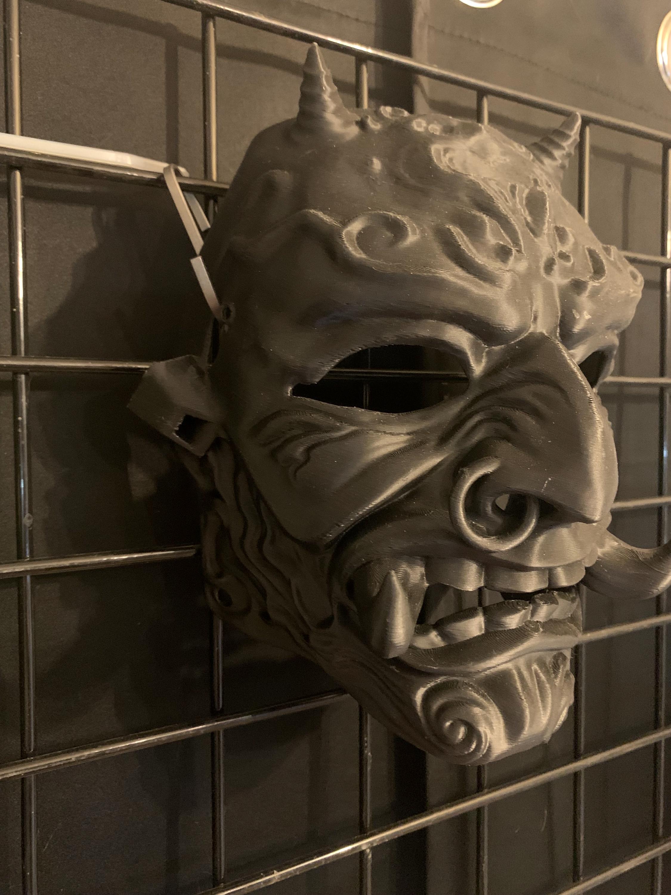 3D Printed Japanese Samurai Oni Mask Cosplay or Wall Art. - Etsy