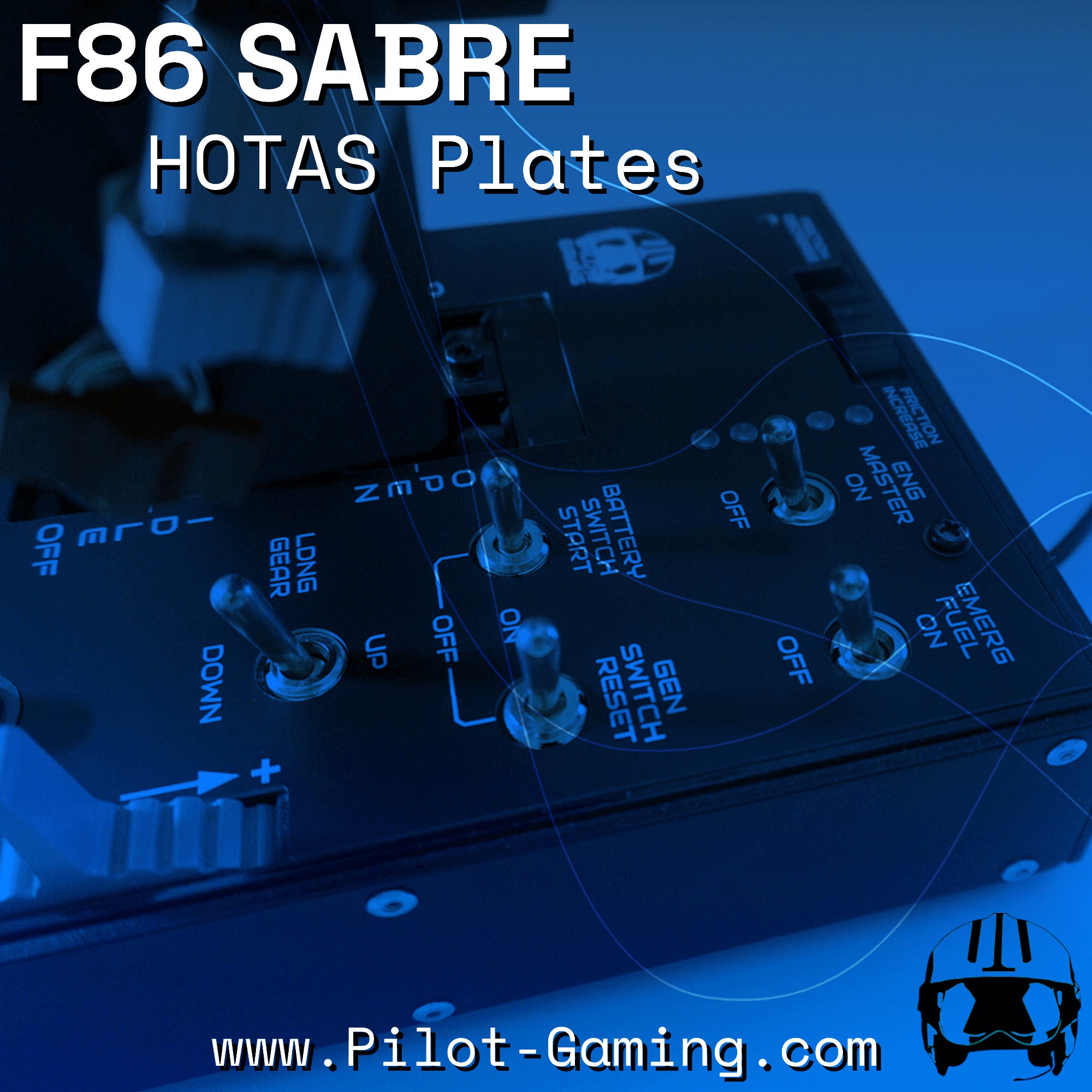 Hotas Plates for Thrustmaster Warthog F86 Saber DCS - Etsy