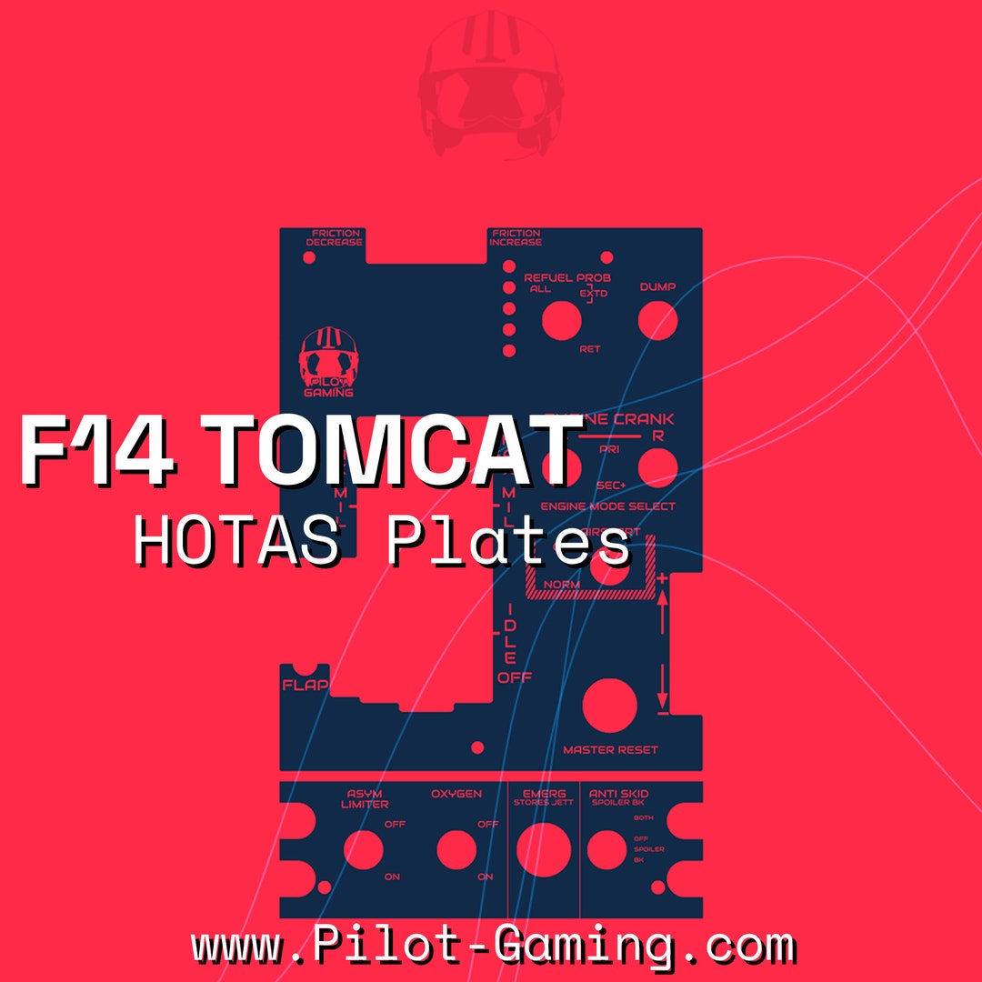 Hotas Plates for Thrustmaster Warthog - F14 TOMCAT DCS - Etsy