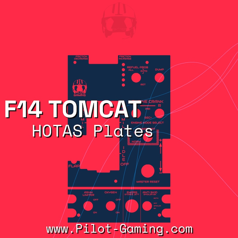 Hotas Plates for Thrustmaster Warthog - F14 TOMCAT DCS - Etsy