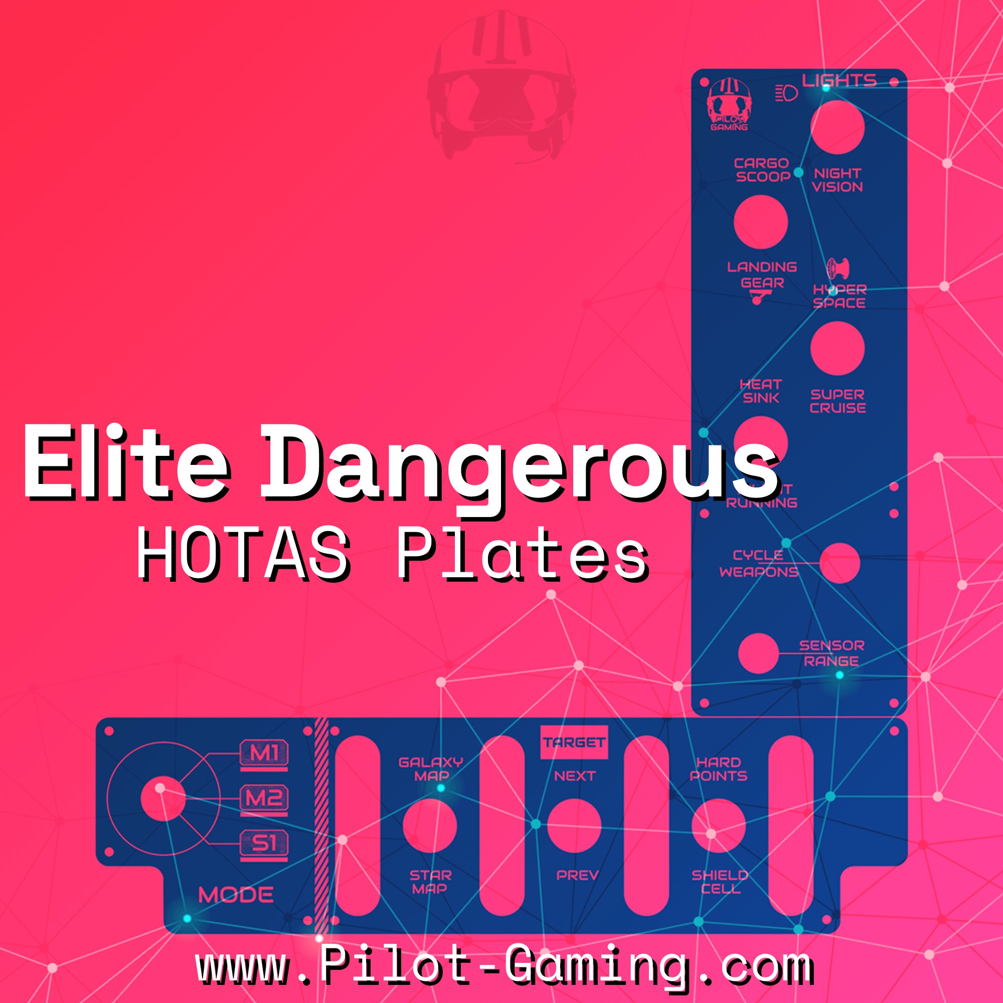 Hotas Plates for Saitek X55-X56 - Elite Dangerous - Etsy