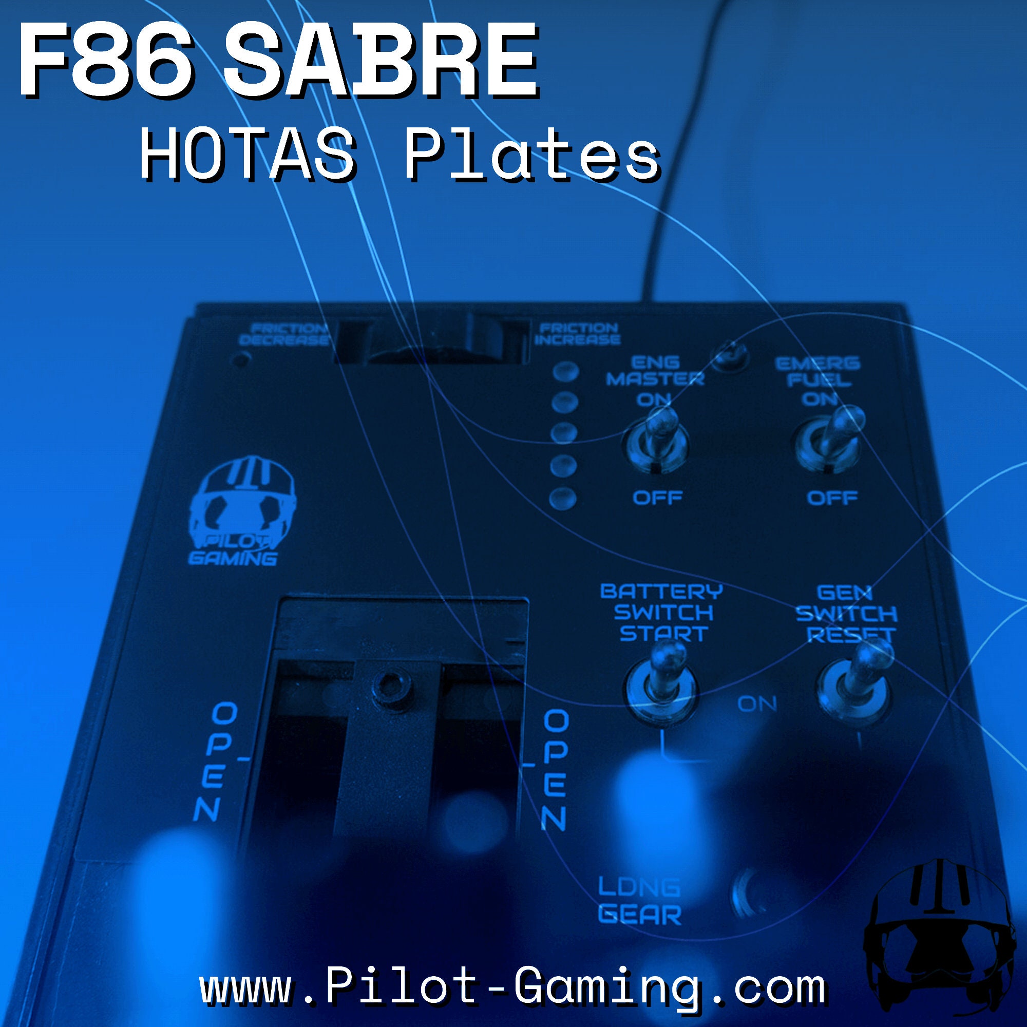 Hotas Plates for Thrustmaster Warthog F86 Saber DCS - Etsy