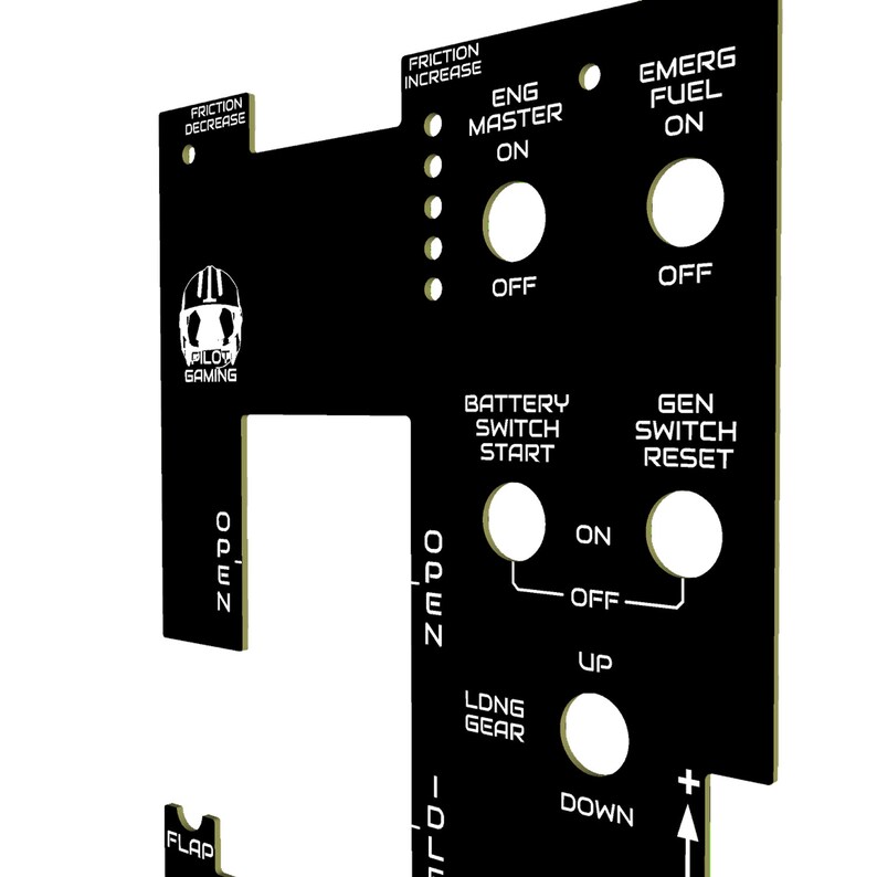 Hotas Plates for Thrustmaster Warthog - F86 Saber DCS - Etsy